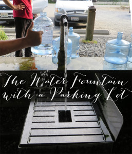 The Water Fountain with a Parking Lot - Deviation Obligatoire